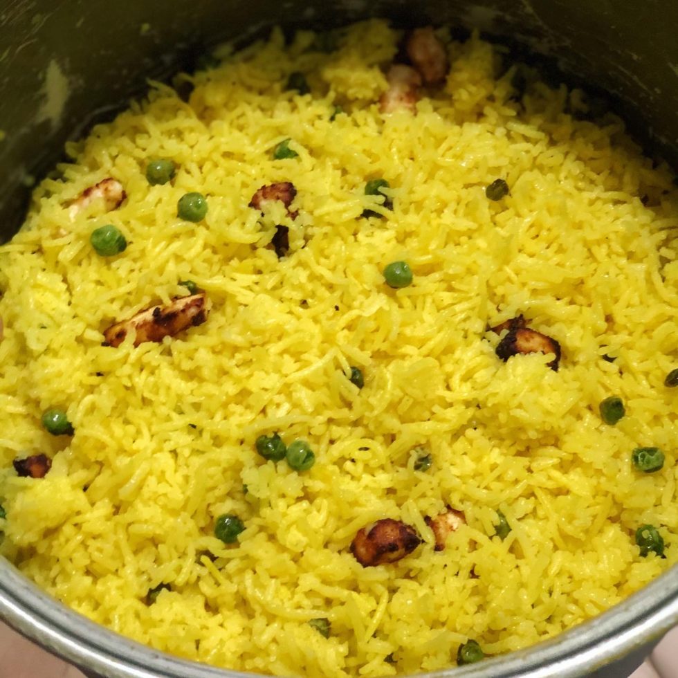 kashmiri Tahar | Yellow Rice | Peele Chawal - Anaishas Kitchen
